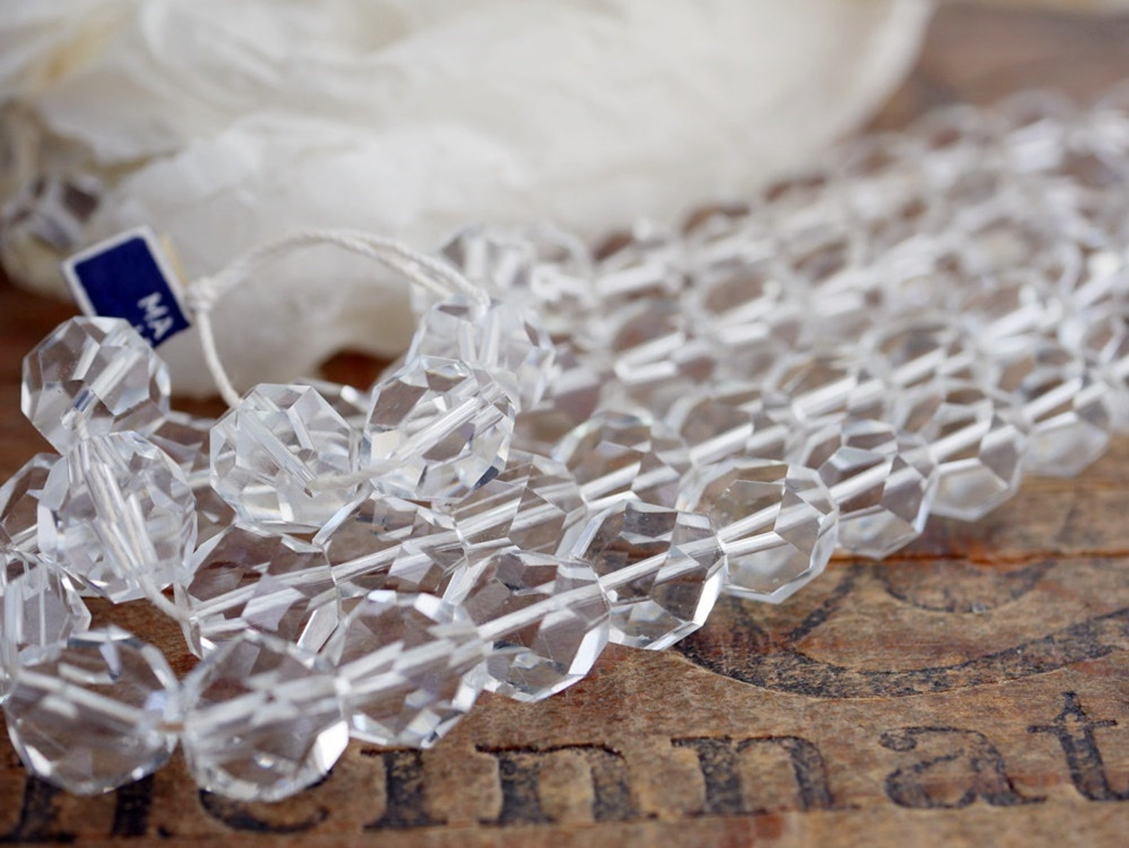 Vintage Cut Crystal Beads 12mm Crystal Beads Made in Japan Old Stock (8 ...
