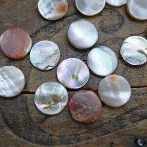 Vintage Abalone Shell Disc 9mm Flat Back Disc 2mm Thick (20) - Etsy
