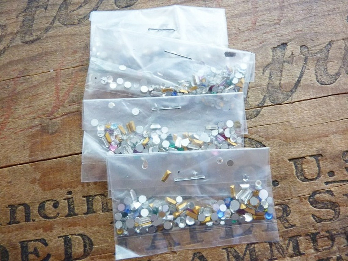 Rhinestone Vintage Rhinestone Mixed Pack Rhinestone Lot Mixed - Etsy