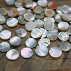 Vintage Abalone Shell Disc 9mm Flat Back Disc 2mm Thick (20) - Etsy