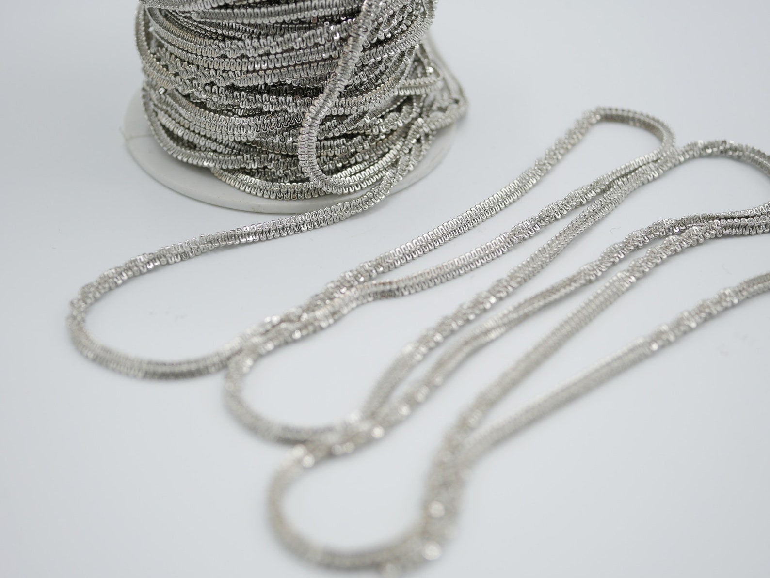 Twisted Silver Link Chain 3.5mm Wide Silver Chain Unique Link | Etsy