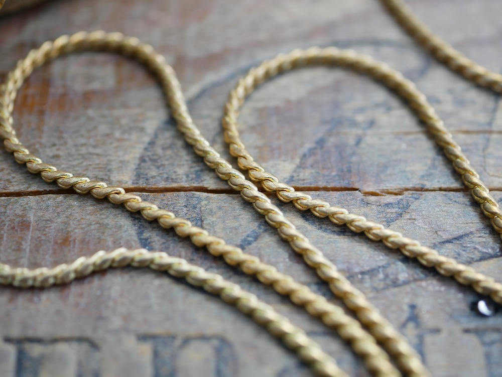 Vintage Gold Chain Brass Chain Round Serpentine Chain Solid Brass Chain ...