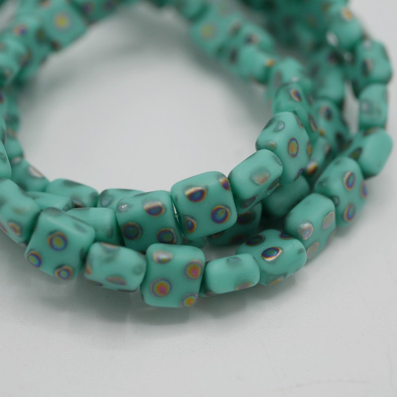 Square Glass Beads - Etsy