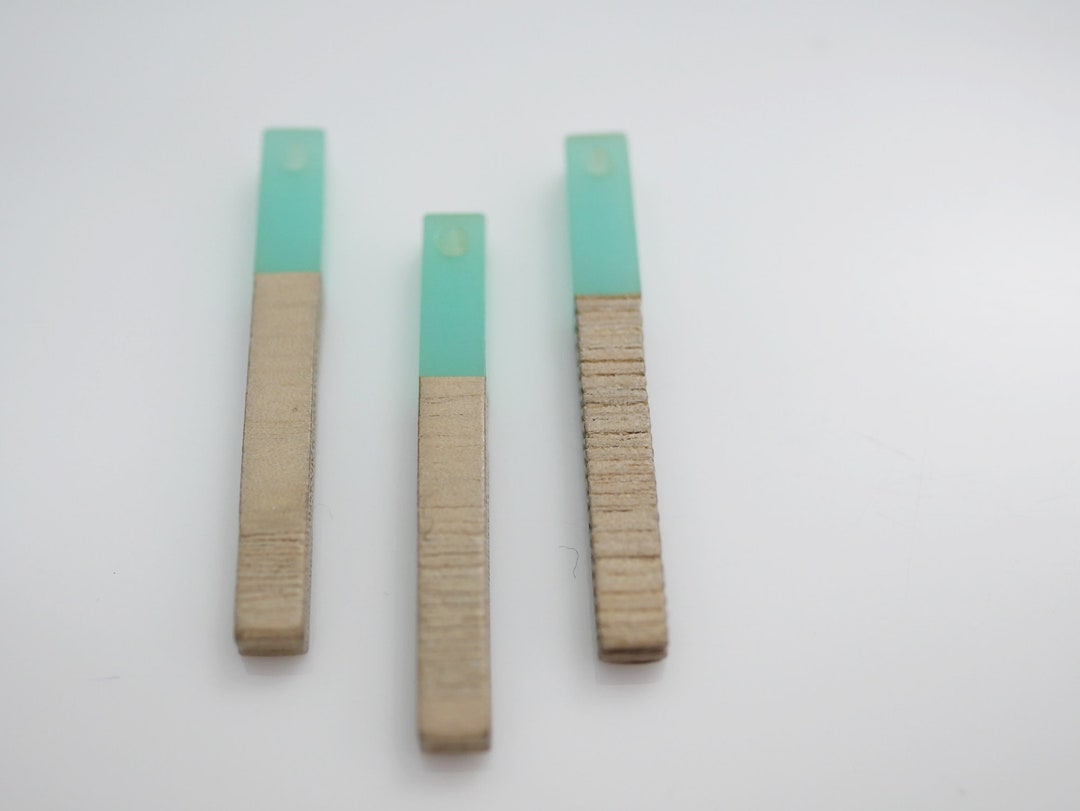Zola Elements Resin and Wood Stick Drop Component 3.5x30mm (4 Pcs ...