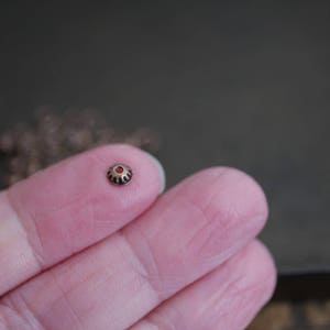 Small Antiqued Copper Bead Cap Round Bead Cap Small Copper Bead Cap 4mm ...