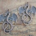 Pewter Dragon Charm Antiqued Copper Flying Dragon Pendant - Etsy