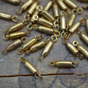 Vintage Brass Pinch Barrel Clasp Old Style Barrel Clasp (12) DC4 - Etsy