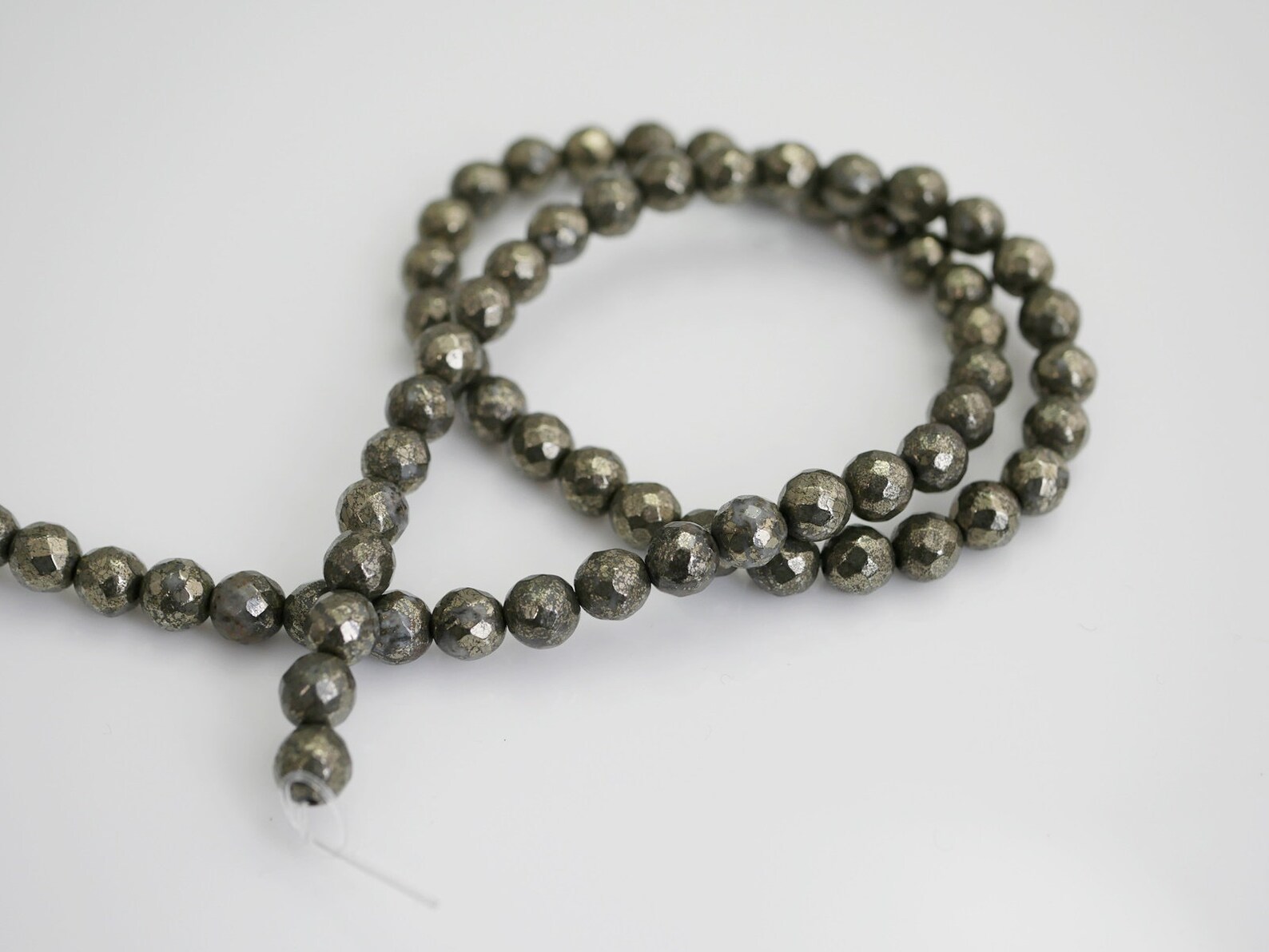 Pyrite Beads Faceted Pyrite Round Beads 6mm Gemstone Beads 15 - Etsy