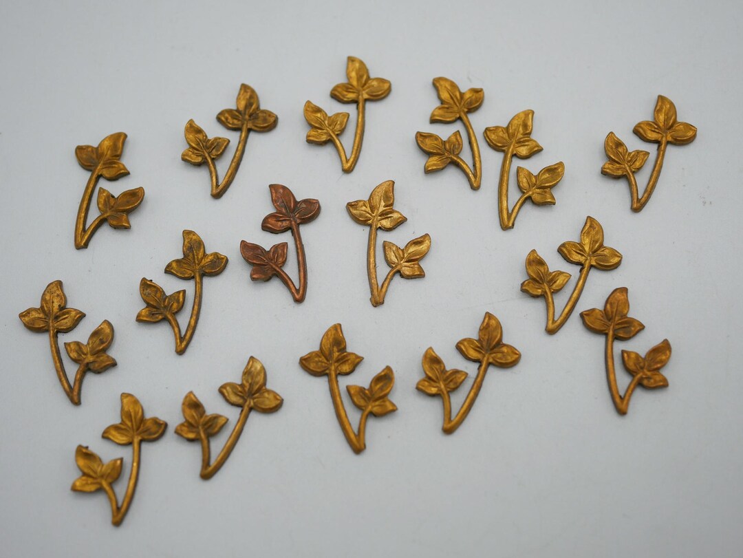 Vintage Miriam Haskell Brass Leaf Stem Stamping 18x12mm (10 Pc) MH21 - Etsy