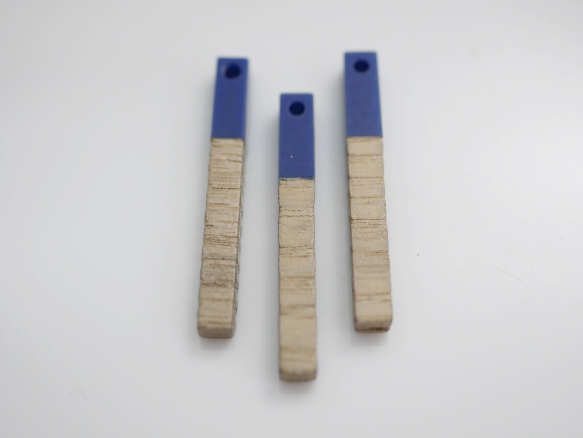 Zola Elements Resin and Wood Stick Drop Component 3.5x30mm 4 - Etsy