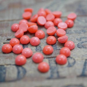 Rhinestone Vintage 5mm Rhinestone Coral Small Rhinestone Faceted Edge ...