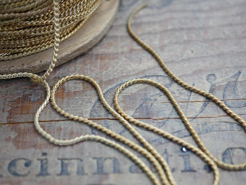 Vintage Gold Chain Brass Chain Round Serpentine Chain Solid Brass Chain ...