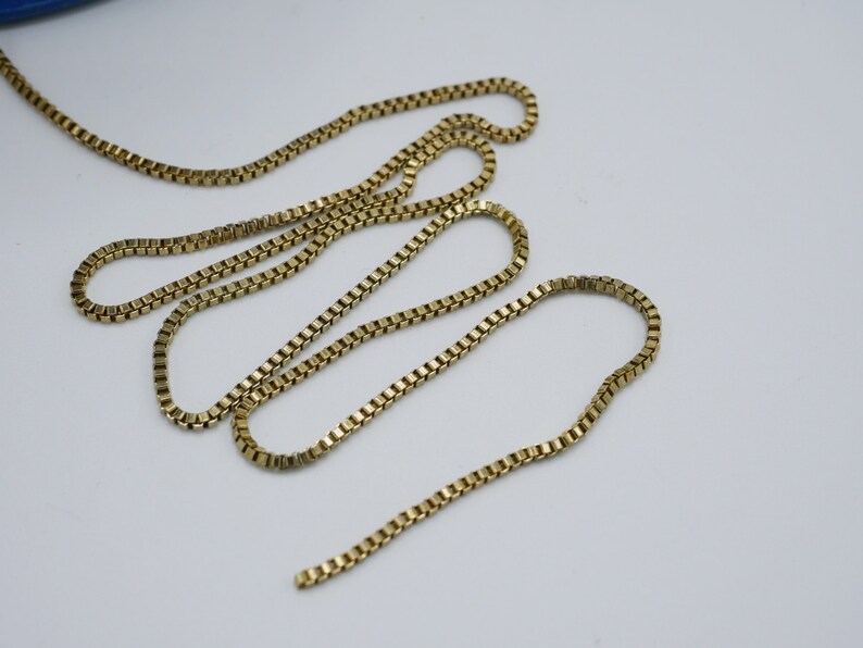 Gold Venetian Box Chain 1.8mm Box Link Chain (38 Inch Lengths ) CH1201 ...