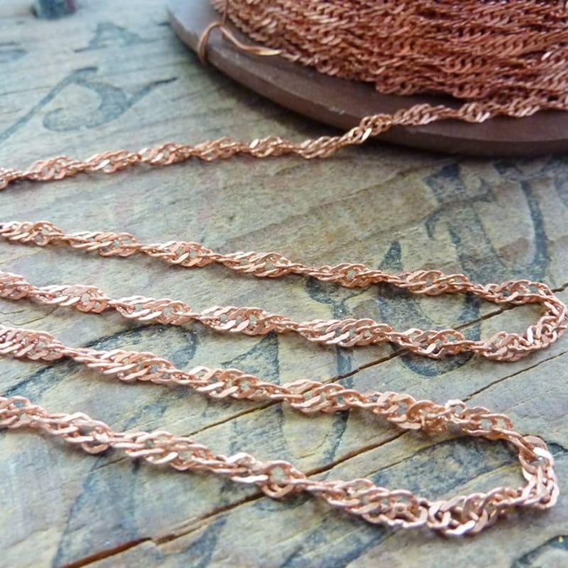 Copper Rope Chain - Etsy