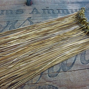 Vintage Brass Serpentine Chain 15 Inch Necklace 1mm (1) F103 - Etsy