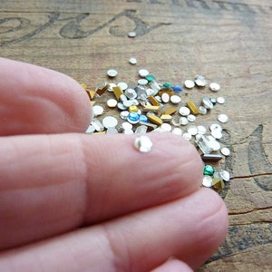 Rhinestone Vintage Rhinestone Mixed Pack Rhinestone Lot Mixed Lot Glass ...