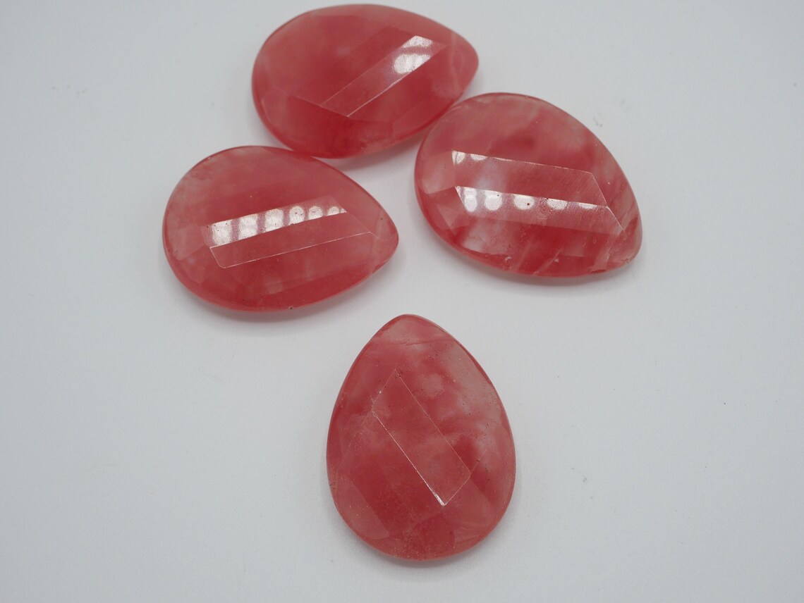 Cherry Quartz Pendant Stone 40x32mm Large Pendant 1 Pc X634 - Etsy