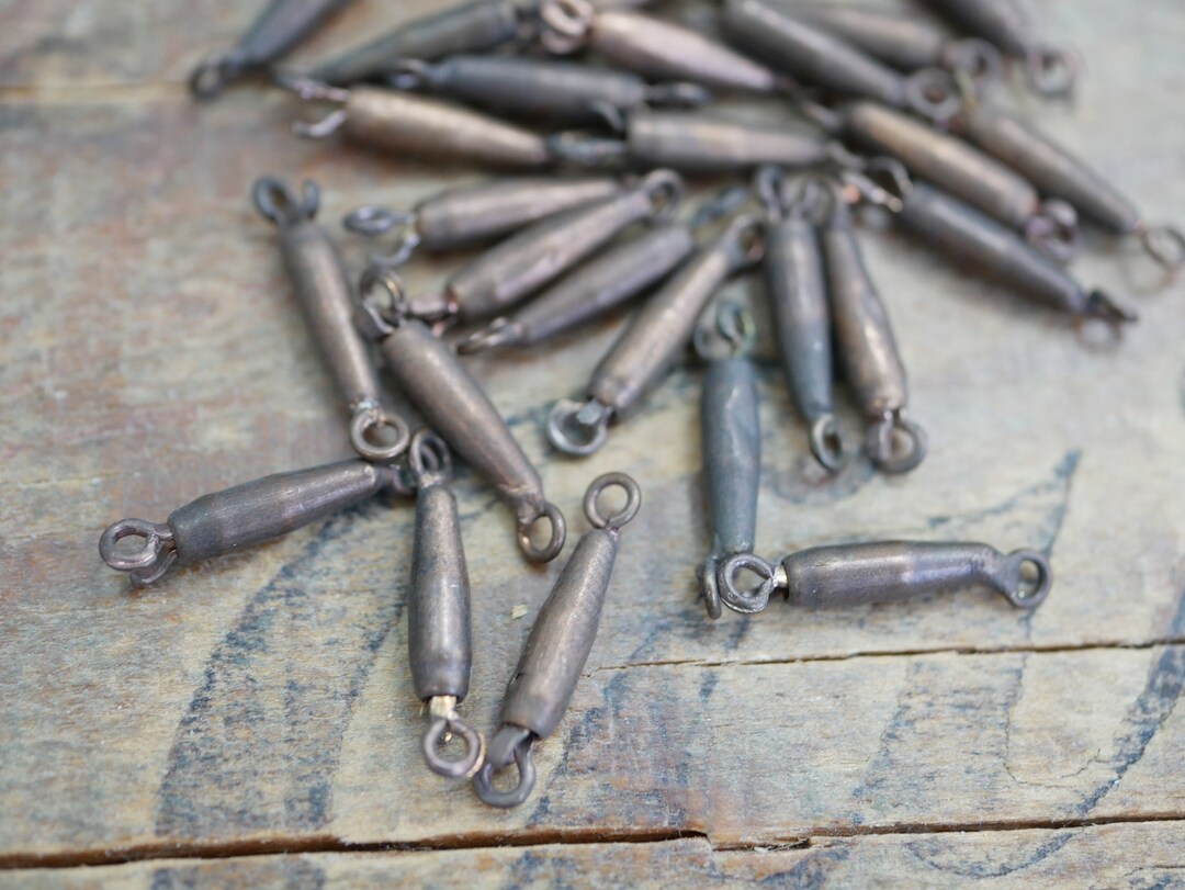 Vintage Copper Pinch Barrel Clasp Old Style Barrel Clasp Vintage Clasp ...