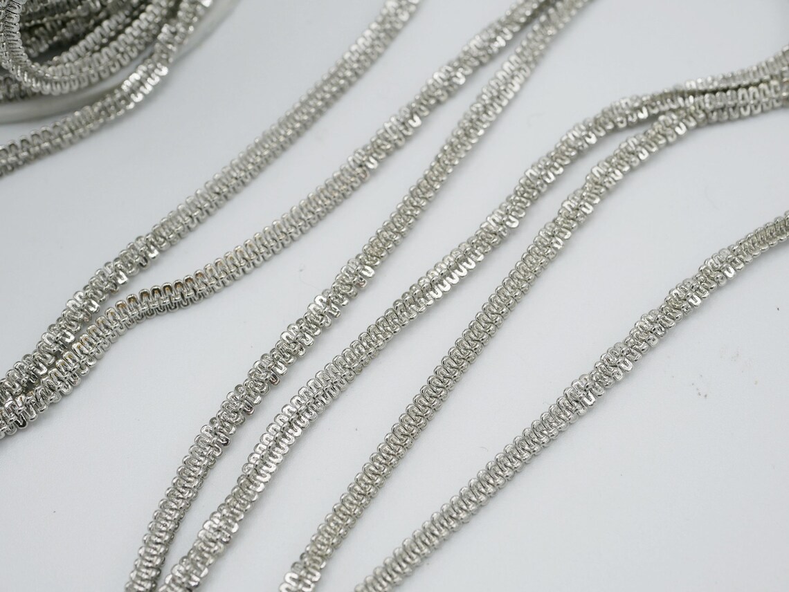 Twisted Silver Link Chain 3.5mm Wide Silver Chain Unique Link | Etsy