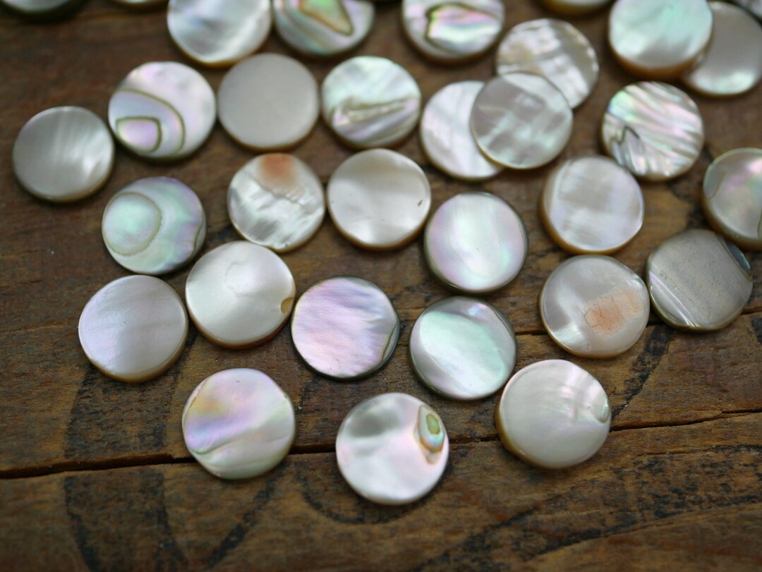 Vintage Abalone Shell Disc 9mm Flat Back Disc 2mm Thick (20) - Etsy