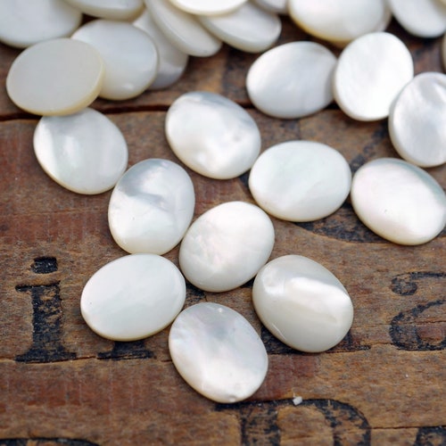 Vintage Mother of Pearl Disc 9mm Shell Disc Button Blanks No - Etsy