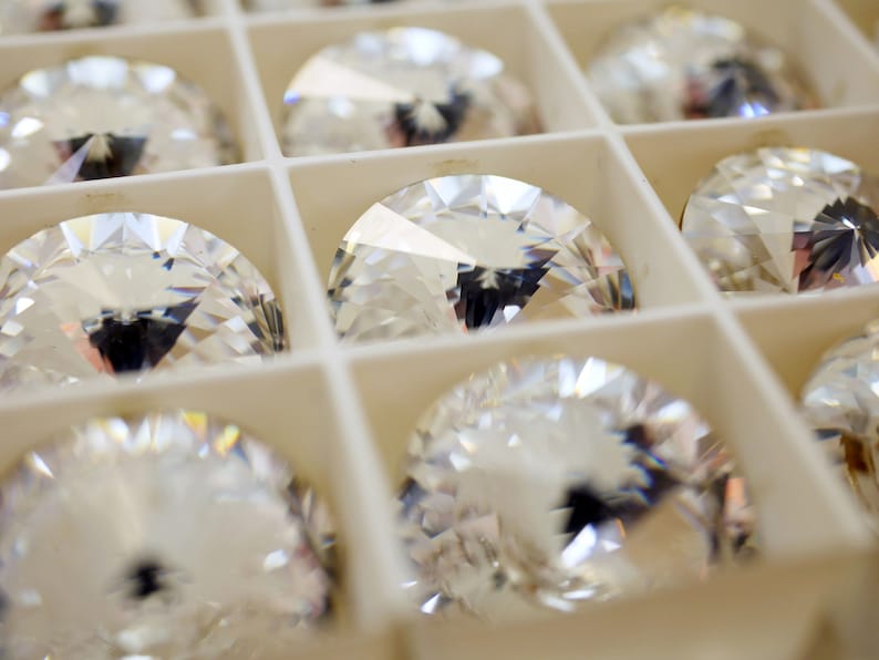 Swarovski Rivoli Rhinestone Crystal Vintage Swarovski | Etsy