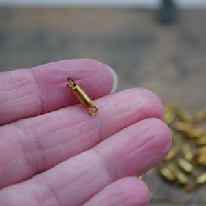 Vintage Brass Pinch Barrel Clasp Old Style Barrel Clasp (12) DC4 - Etsy