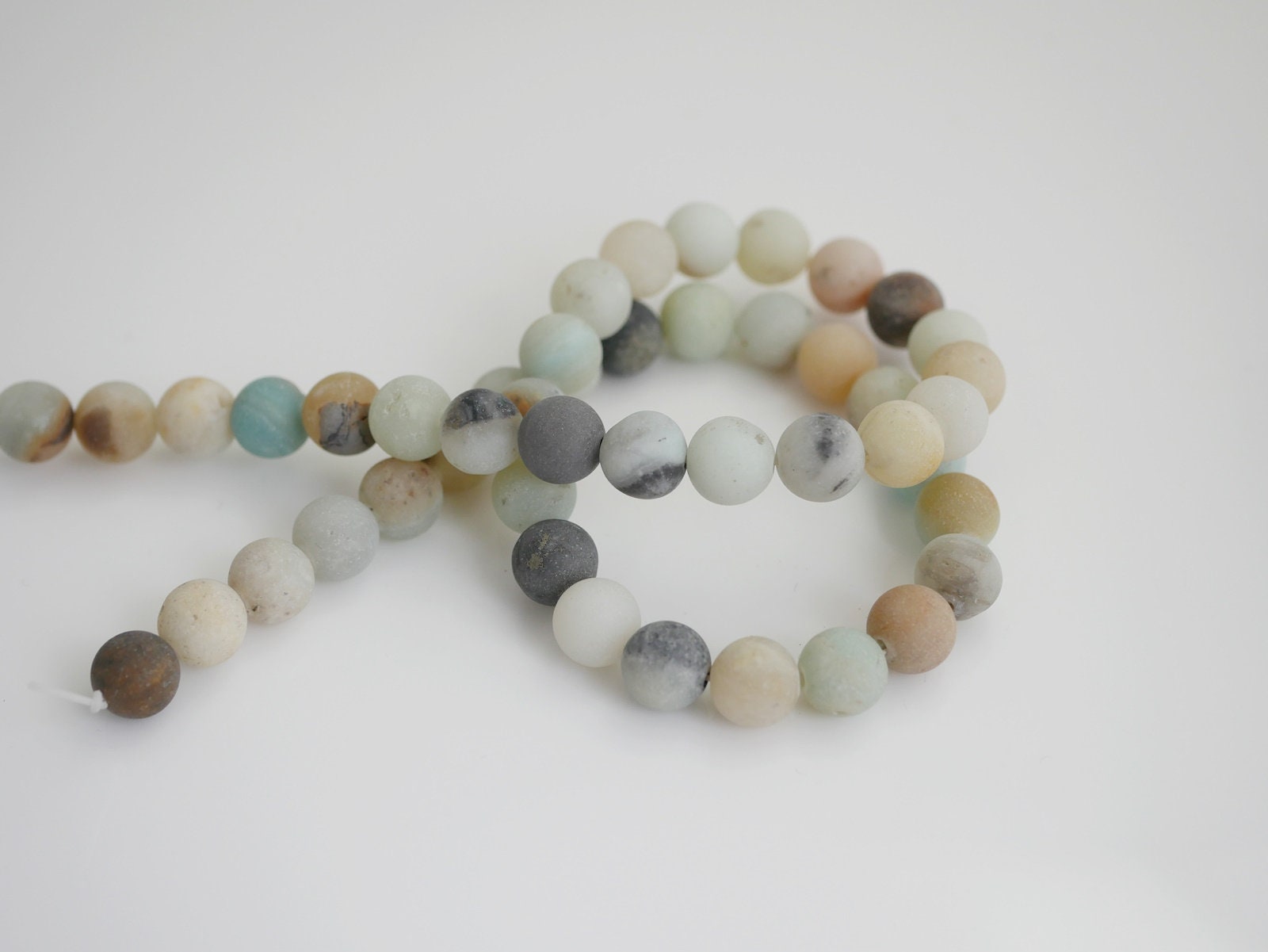 Matte Round Amazonite Beads 8mm Matte Beads Gemstone Beads 15 | Etsy