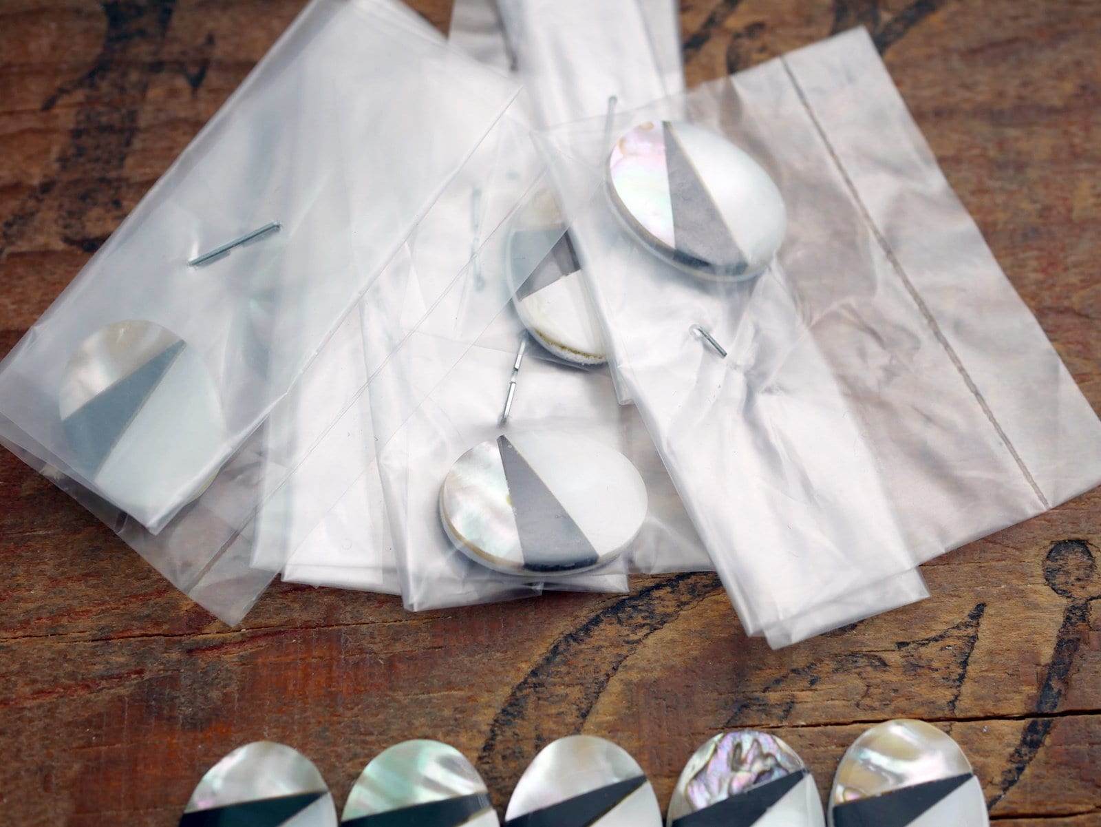 Vintage Shell Inlay Cabochons 18x13mm Abalone Shell Inlay 2 - Etsy