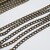 Vintage Chain Brass Serpentine Chain 24 Inch Necklace Chain 1mm Thick ...