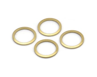 Round Ring Circle Ring Frame Link Connector Ring Raw Brass 10x3mm 1435R ...