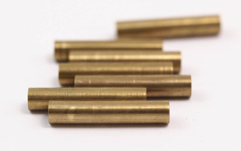 Raw Brass Tubes 25 Raw Brass Industrial Long Tube Findings | Etsy