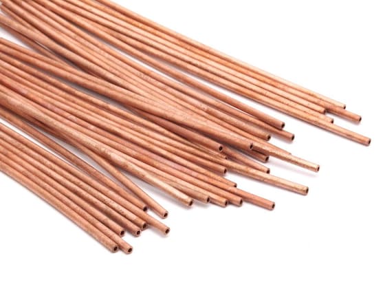 Copper Tube Beads 10 Raw Copper Tubes 2x125mm D285 | Etsy