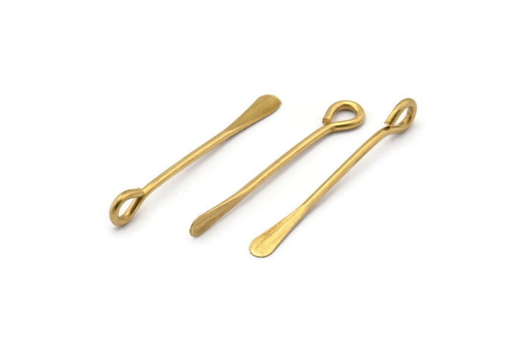 Paddle Eye Pins, 12 Raw Brass Paddle Eye Pins (30x1.30mm) D0385 - Etsy