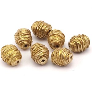 Brass Spool Beads, 4 Raw Brass Spool Shaped Beads 11x9mm N0227 - Etsy
