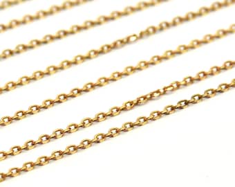 Eye Shape Chain Wavy Chain Disc Chain Soldered Chain Raw Brass - Etsy