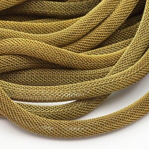 Brass Snake Chain, 2 M (6mm) Raw Brass Mesh Chain Ch002 ( Z107 ) - Etsy