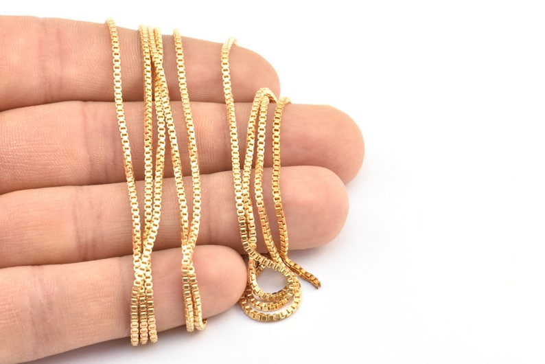 Brass Cube Chain 5M Raw Brass Cube Chain 1.5mm Z074 - Etsy
