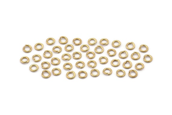 3mm Jump Rings 250 Raw Brass Jump Ring 3x0.60mm A0395 - Etsy