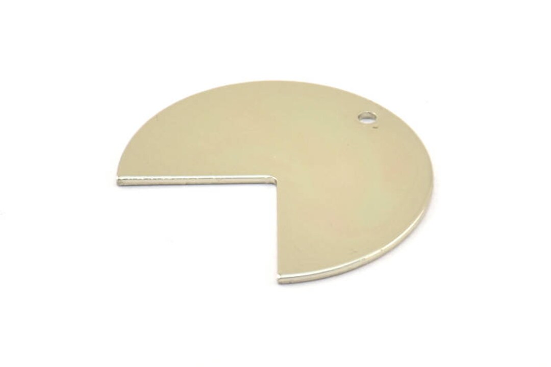 Silver Pizza Slice, 5 Silver Tone Three Quarters Stamping Blank ...