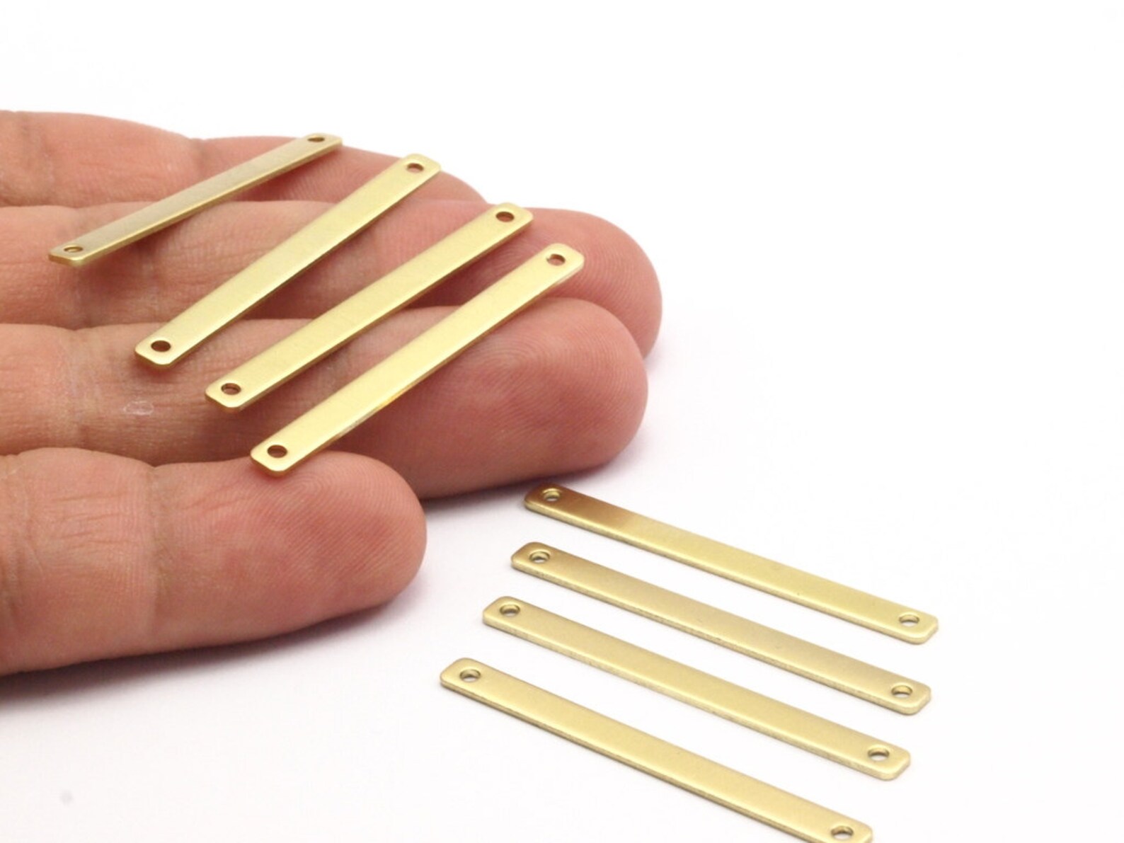 Brass Link Bar, 30 Raw Brass Bar Connectors (4x41x0.80mm) A0837 - Etsy