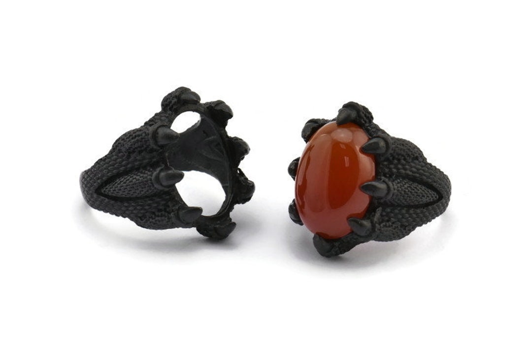 Heir Ring Settings, 1 Oxidized Brass Black Adjustable Heir to the ...