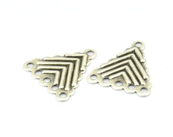 Aluminum Charms Double Triangle Shaped Pendant Anodized - Etsy