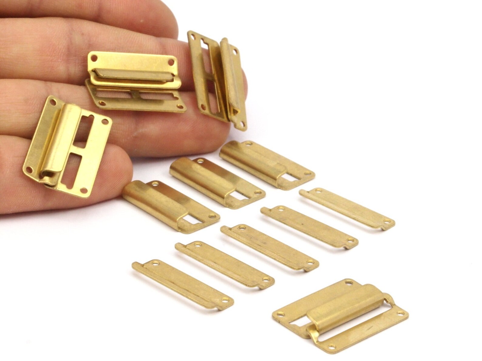 Brass Planting Clasp 4 Raw Brass Planting Clasp - Etsy