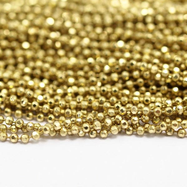 Faceted Ball Chain - Etsy