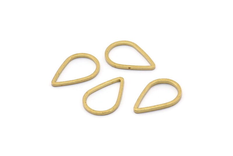 Brass Drop Connector 100 Raw Brass Drop Connectors - Etsy