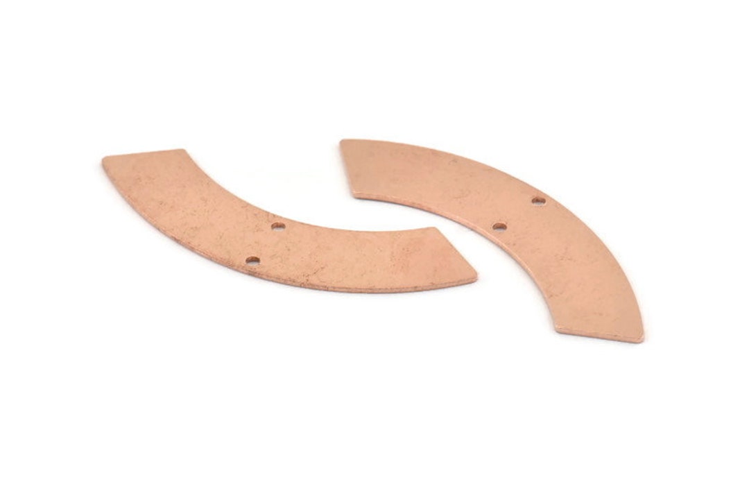 Copper Blank, 6 Raw Copper Stamping Blanks With 2 Holes, Charms ...