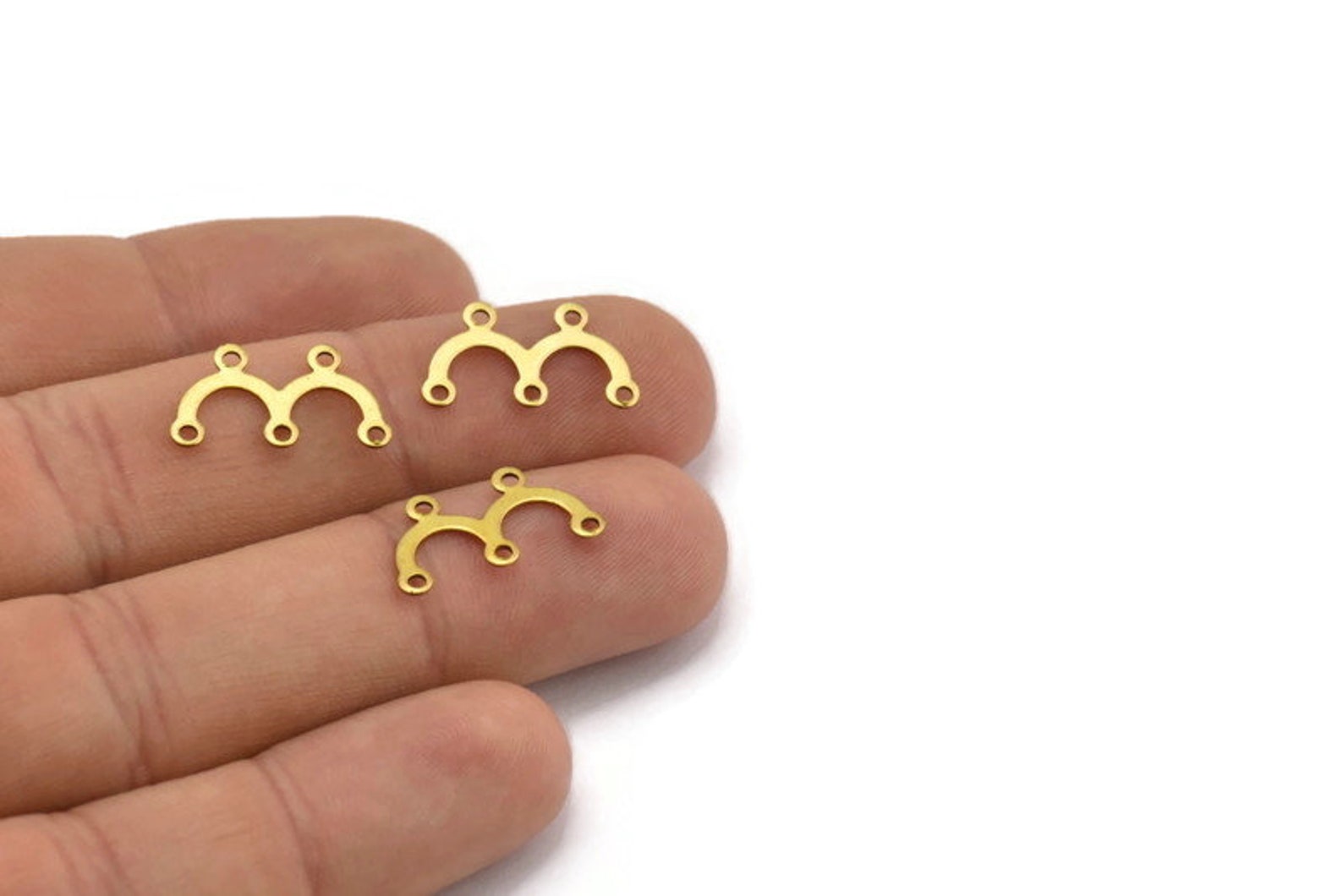 Raw Brass Connector, 25 Raw Brass Connectors, Findings (18x10mm) Brs ...