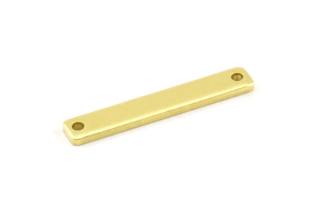Rectangle Stamping Blank, 24 Raw Brass Rectangle Stamping Blanks With 2 ...