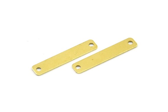 Brass Rectangle Connector 50 Raw Brass Rectangle Connectors | Etsy